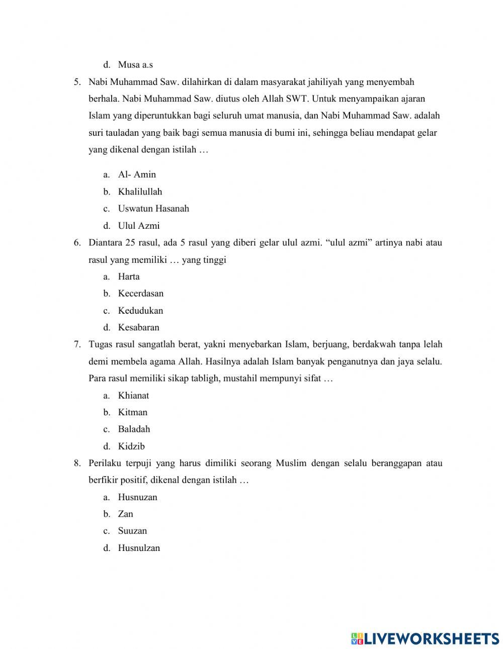 Psat pai 8 worksheet | Live Worksheets