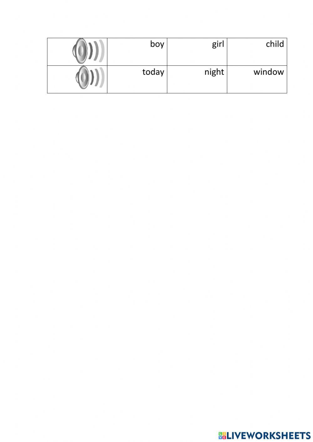 Word online exercise for 12 | Live Worksheets