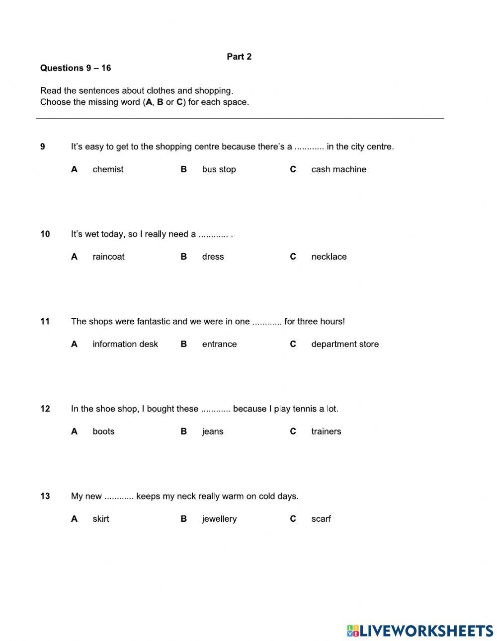 7049198 | A 2.2 Test 9 | englezacusnow | LiveWorksheets