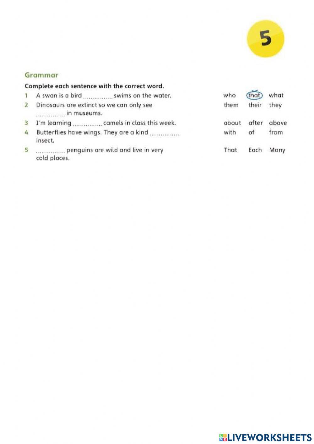 FLYERS - TEST 1 online exercise for | Live Worksheets