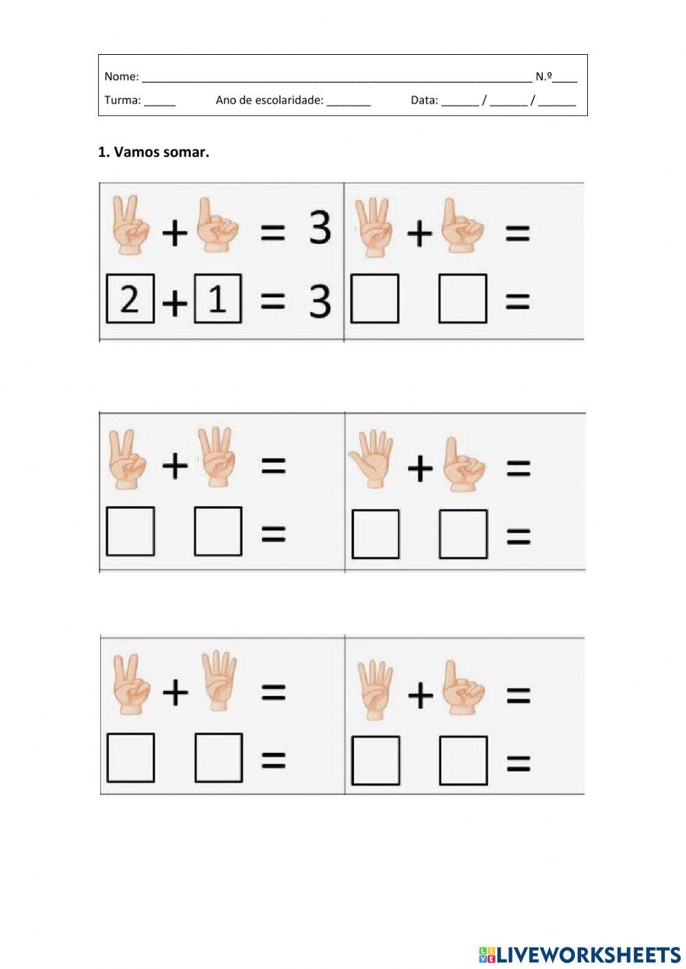 Somas activity | Live Worksheets