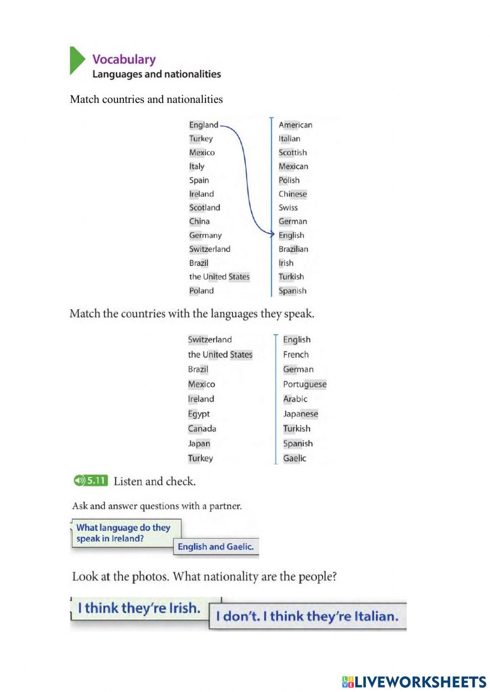 Things I like activity | Live Worksheets