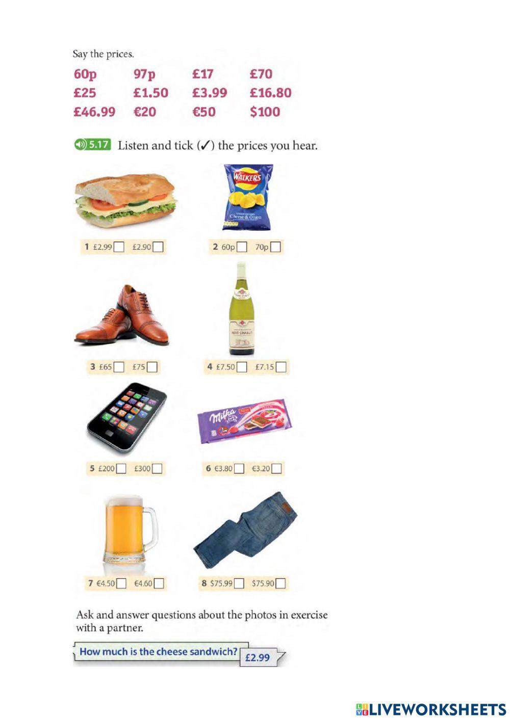 Things I like activity | Live Worksheets