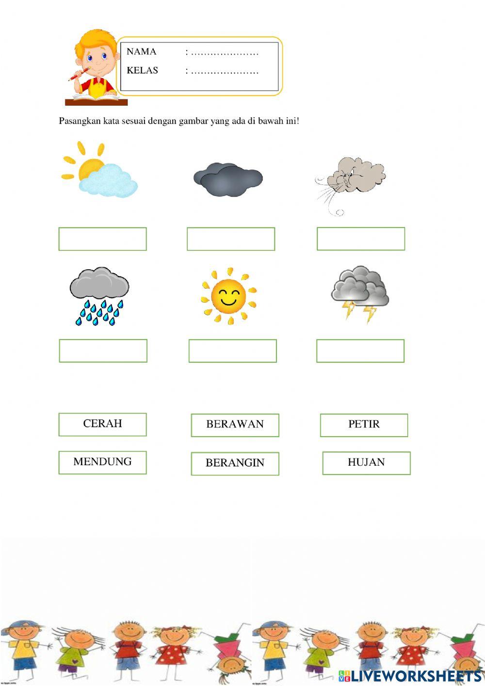 Cuaca 7018566 | Amrina Rosyada | LiveWorksheets