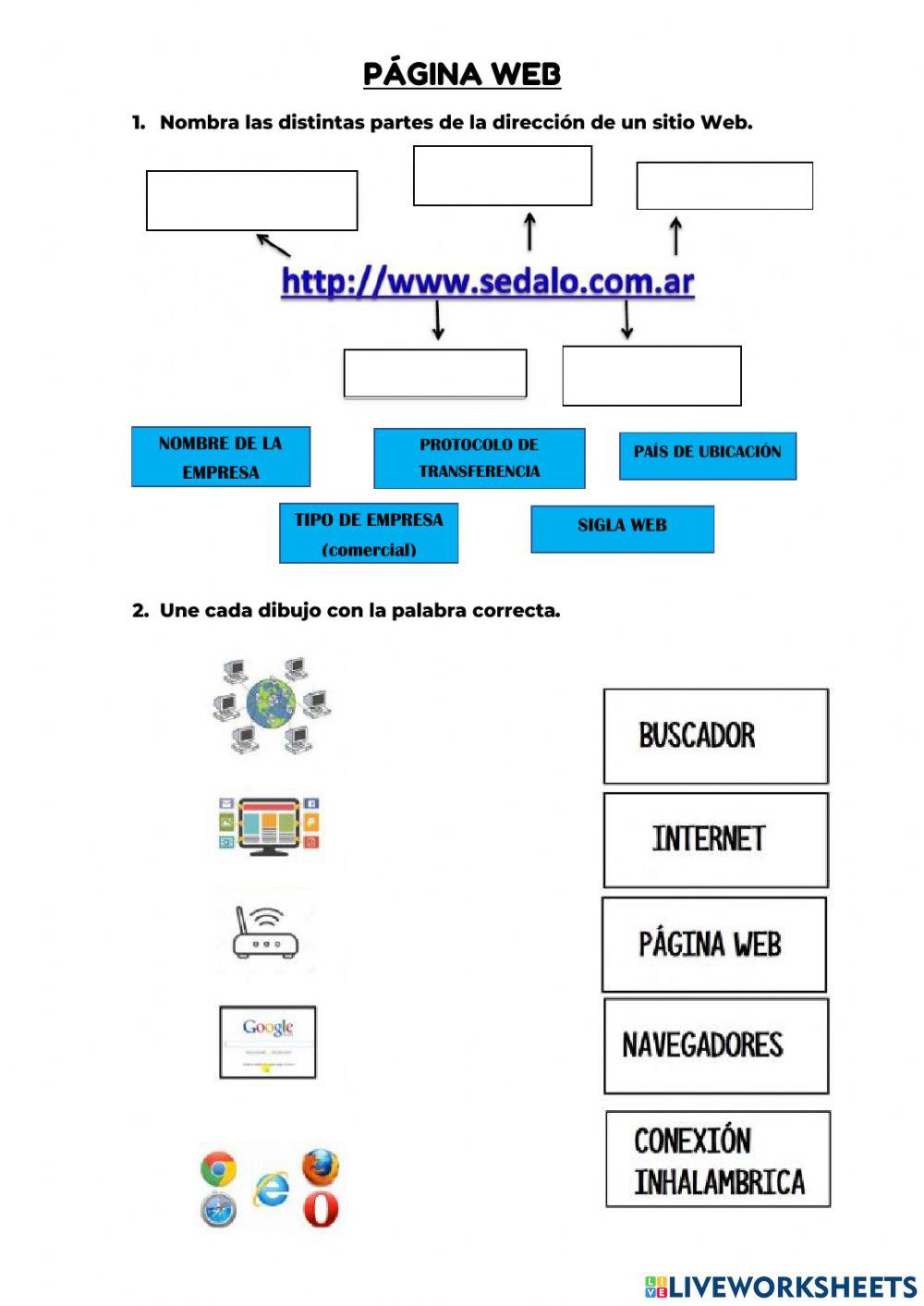 Diseño de págin… | Free Interactive Worksheets | 7019114