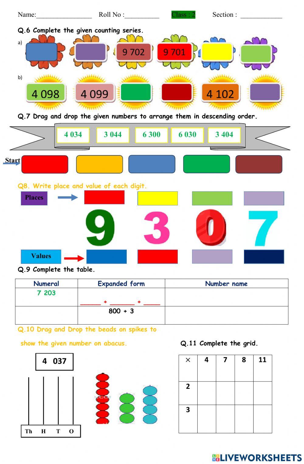 Worksheet-01 7008382 | Iram Mehmood | Live Worksheets