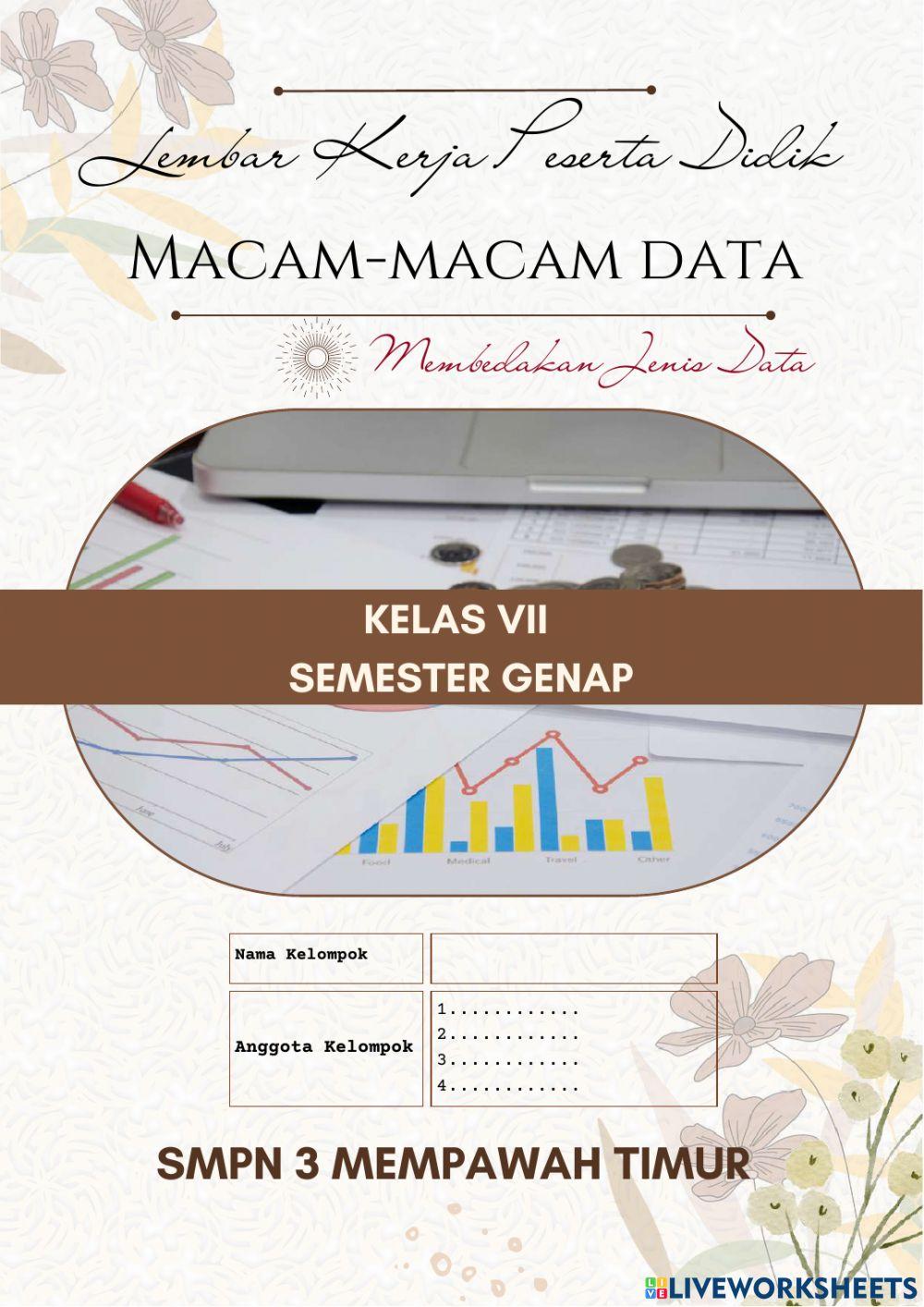 LKPD Macam-maca… | Free Interactive Worksheets | 7019437