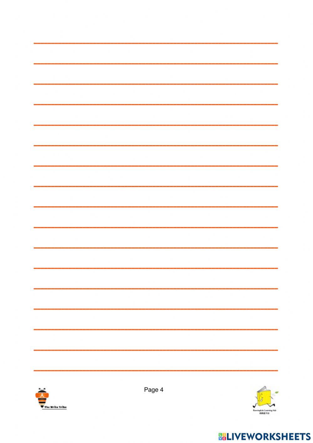 Psle writing 4 … | Free Interactive Worksheets | 7021815