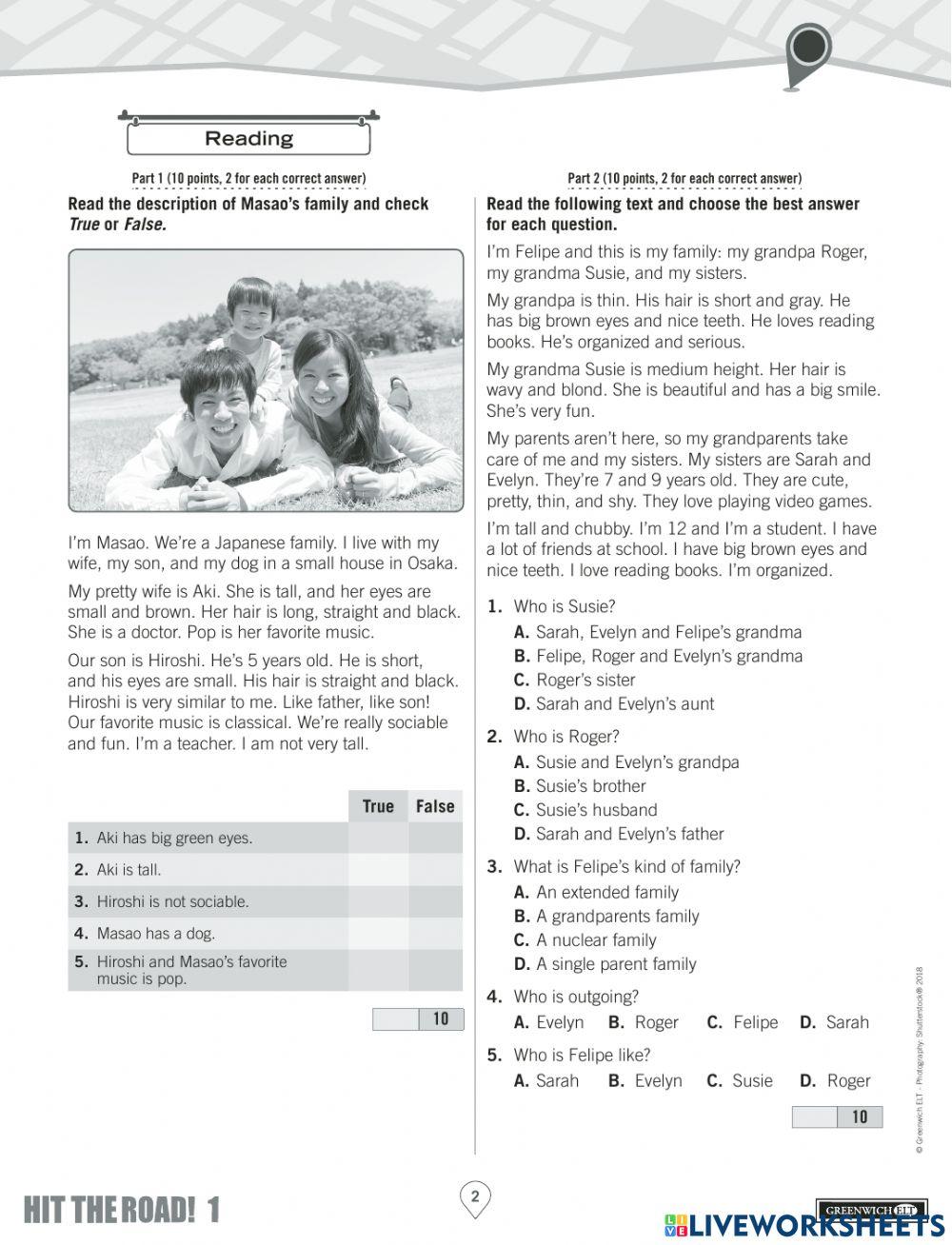 Hit The Road - Unit 2 online exercise for | Live Worksheets
