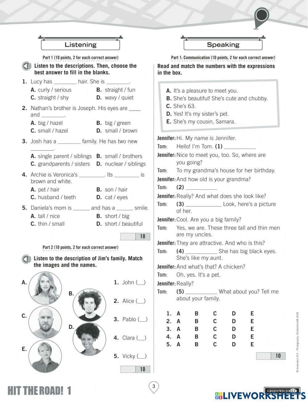 Hit The Road - Unit 2 online exercise for | Live Worksheets