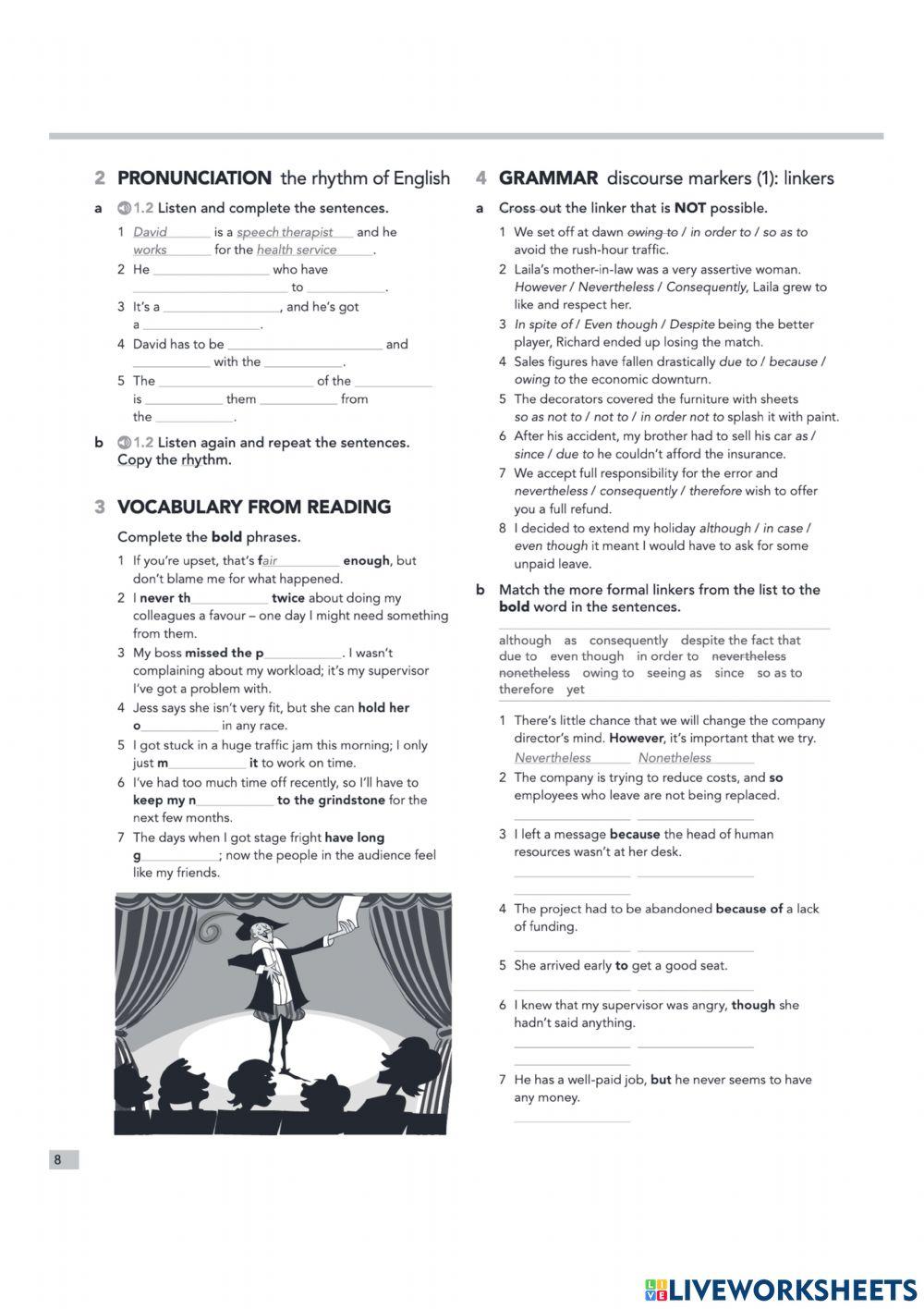 advanced 1b online exercise for | Live Worksheets