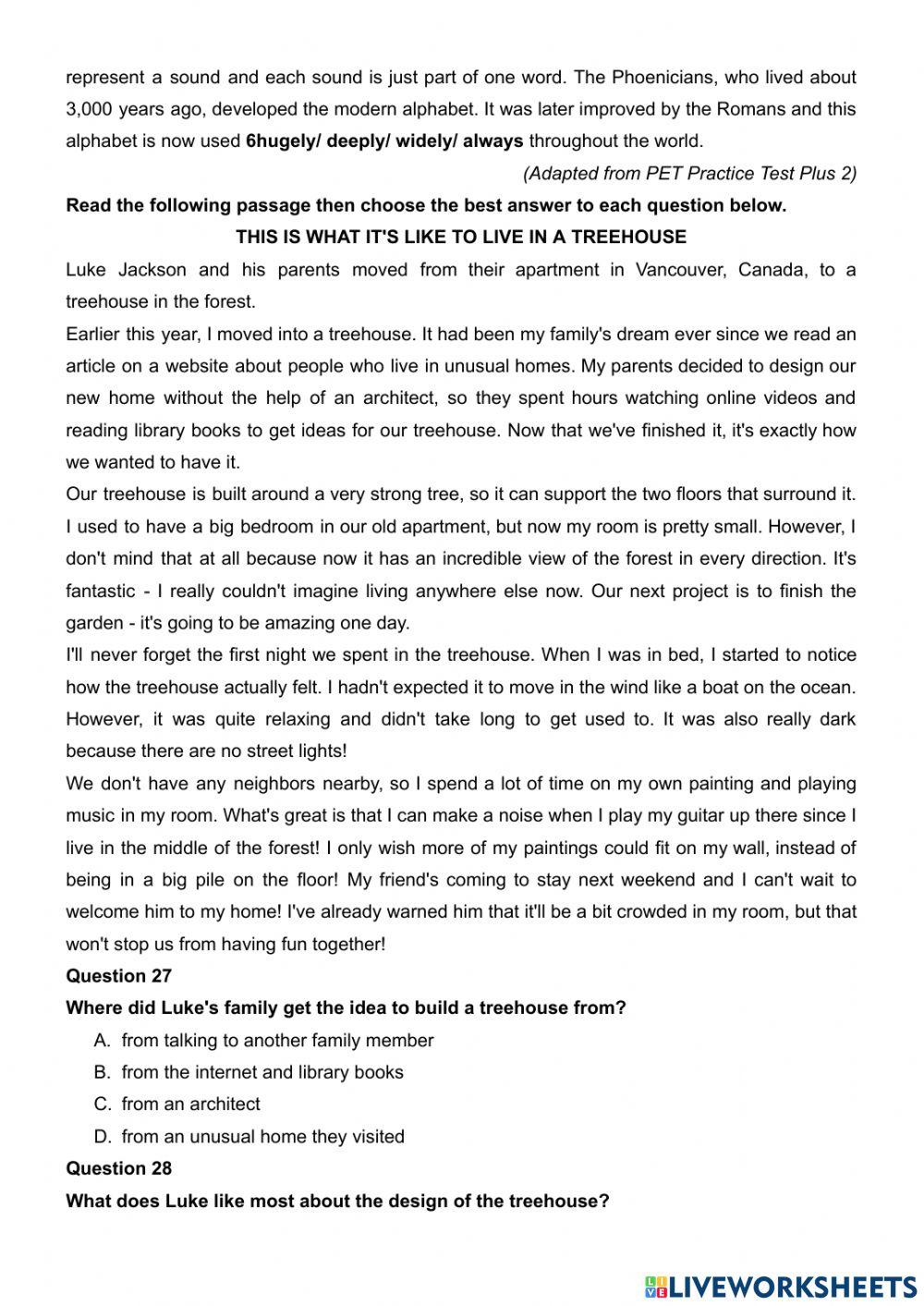 OP online exercise for | Live Worksheets