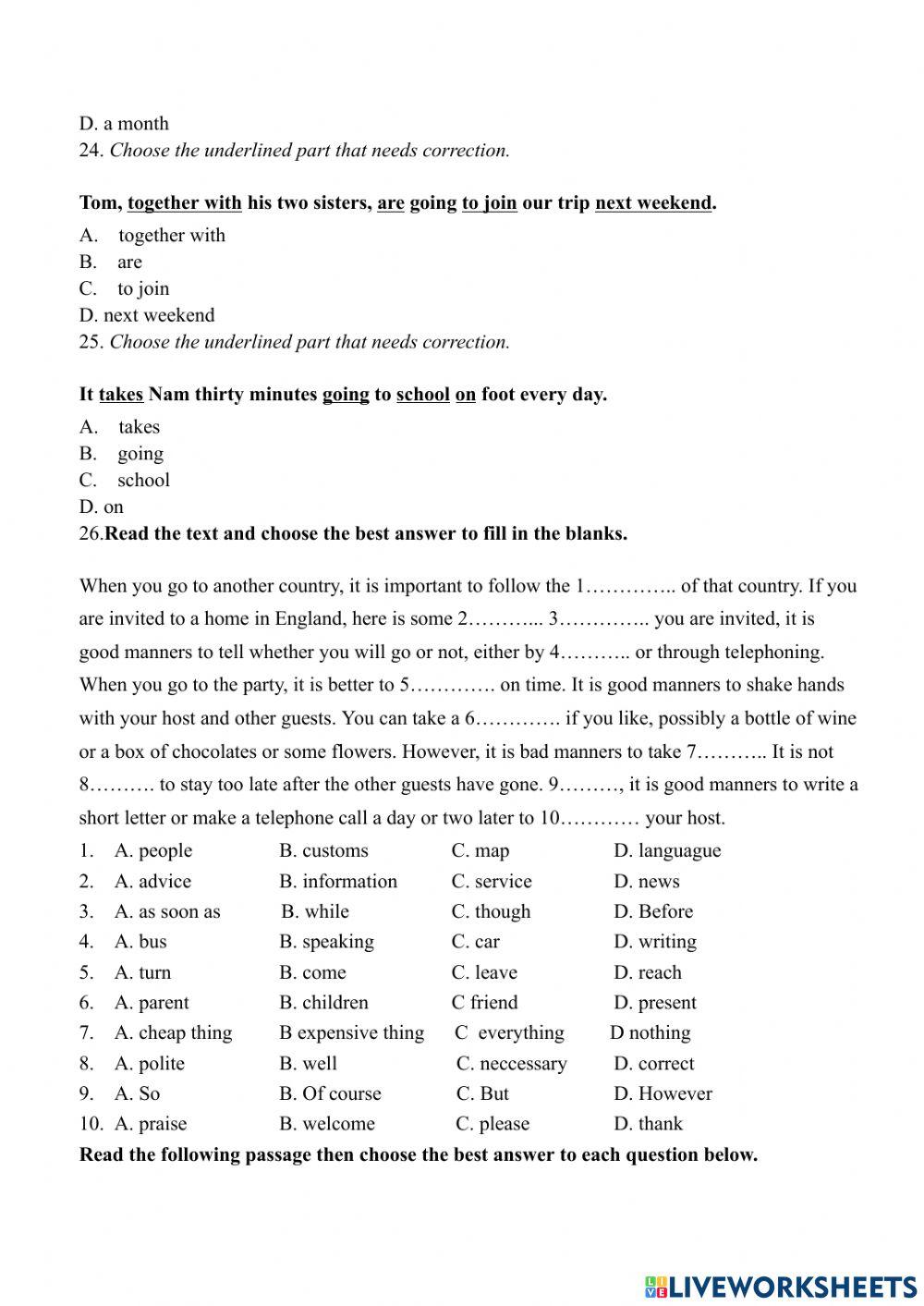 HI online exercise for | Live Worksheets