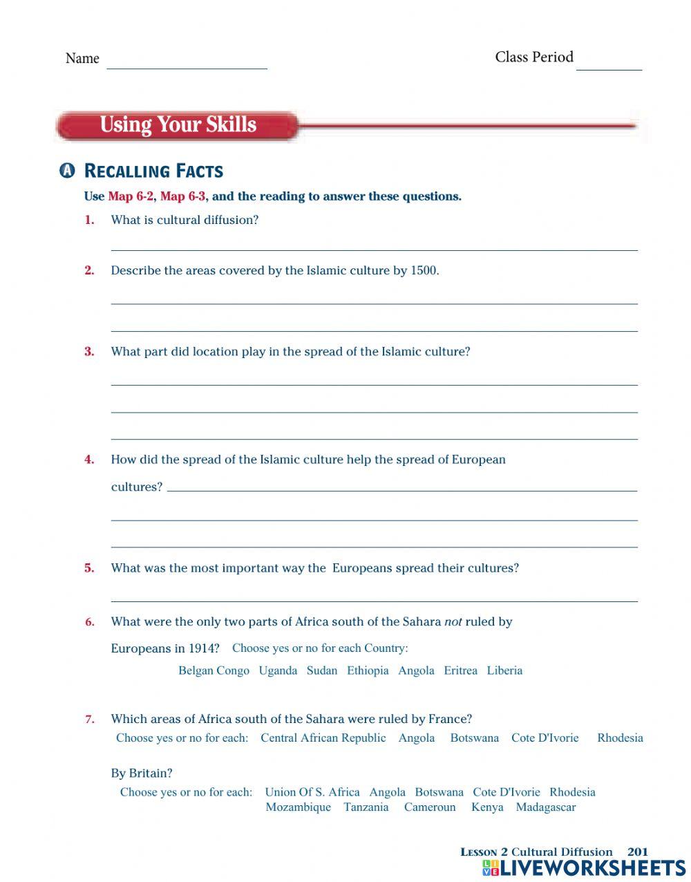 Unit 6 Lesson 2… | Free Interactive Worksheets | 6950460