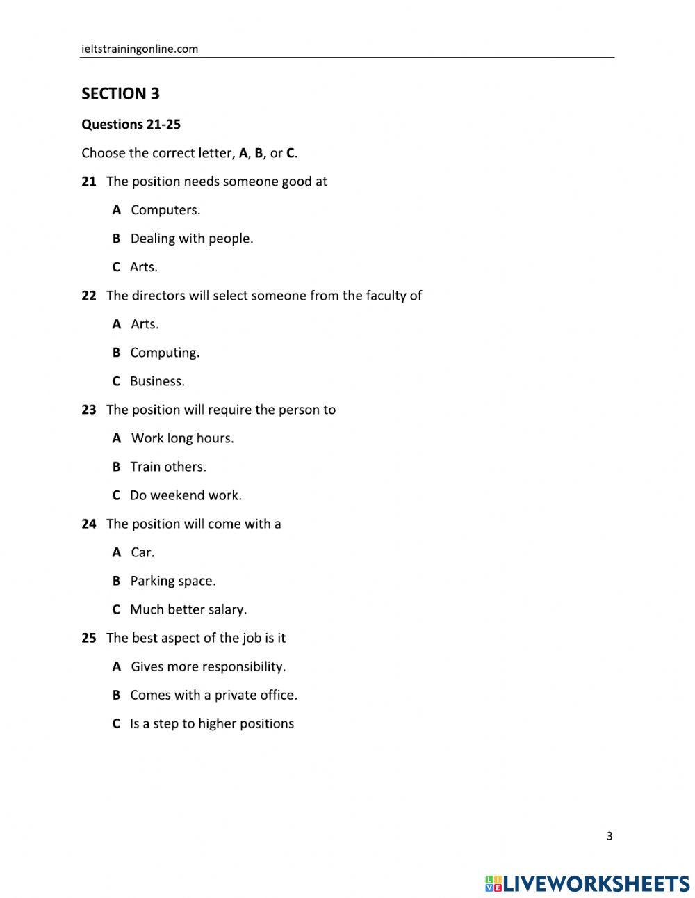 Test-A3 worksheet | Live Worksheets