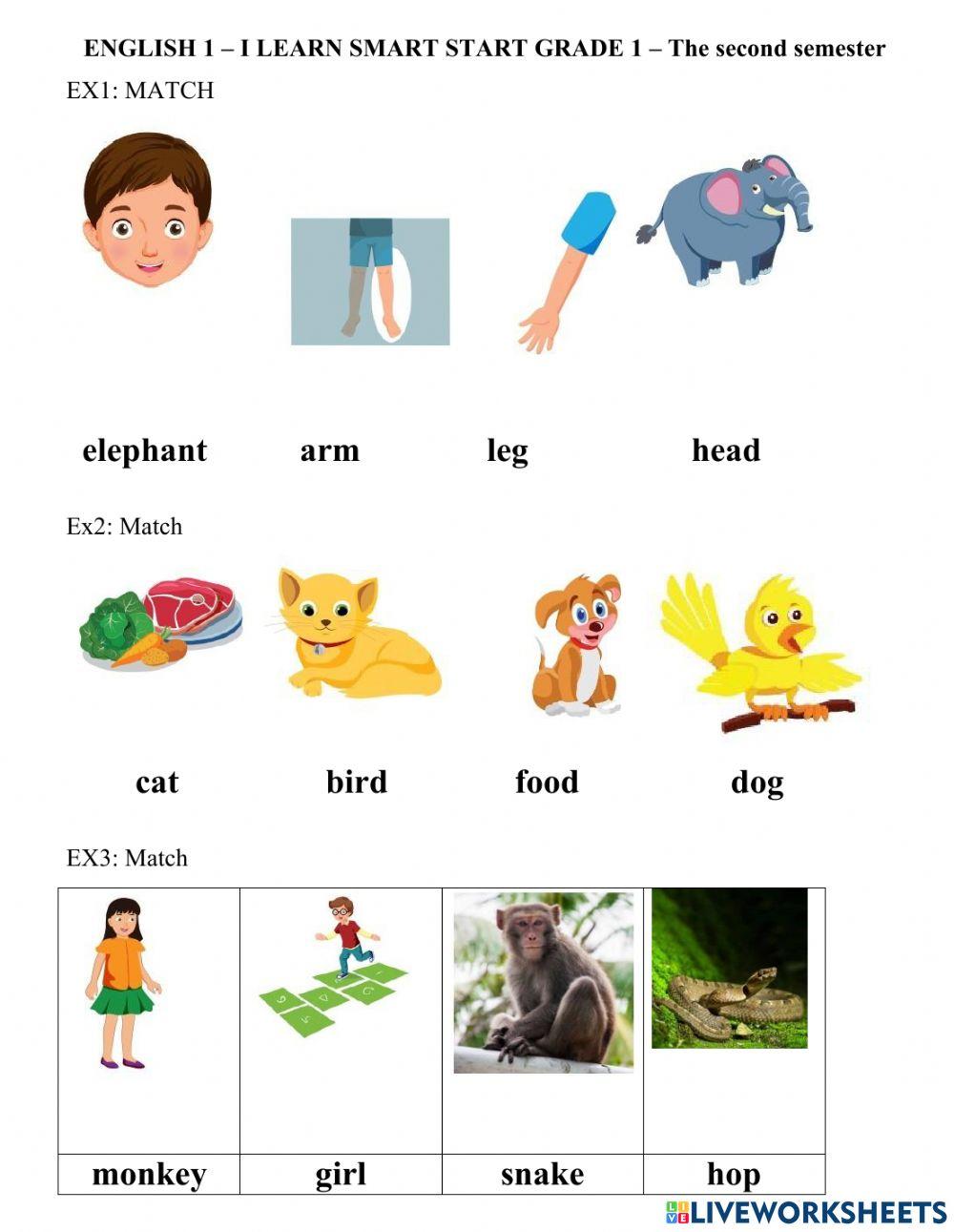 Smart start 1 t… | Free Interactive Worksheets | 7013911