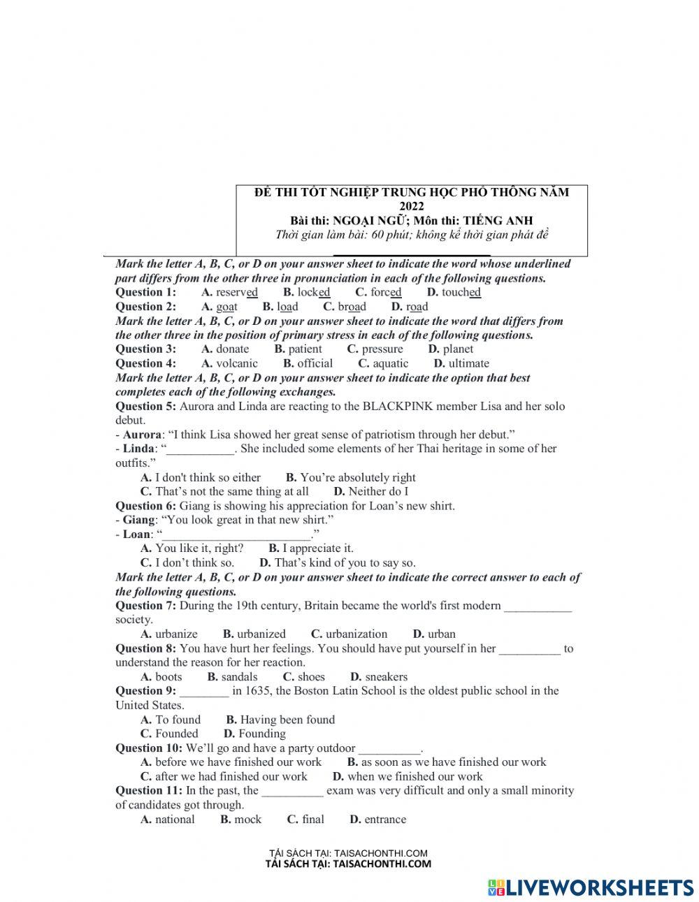 Q online exercise for | Live Worksheets