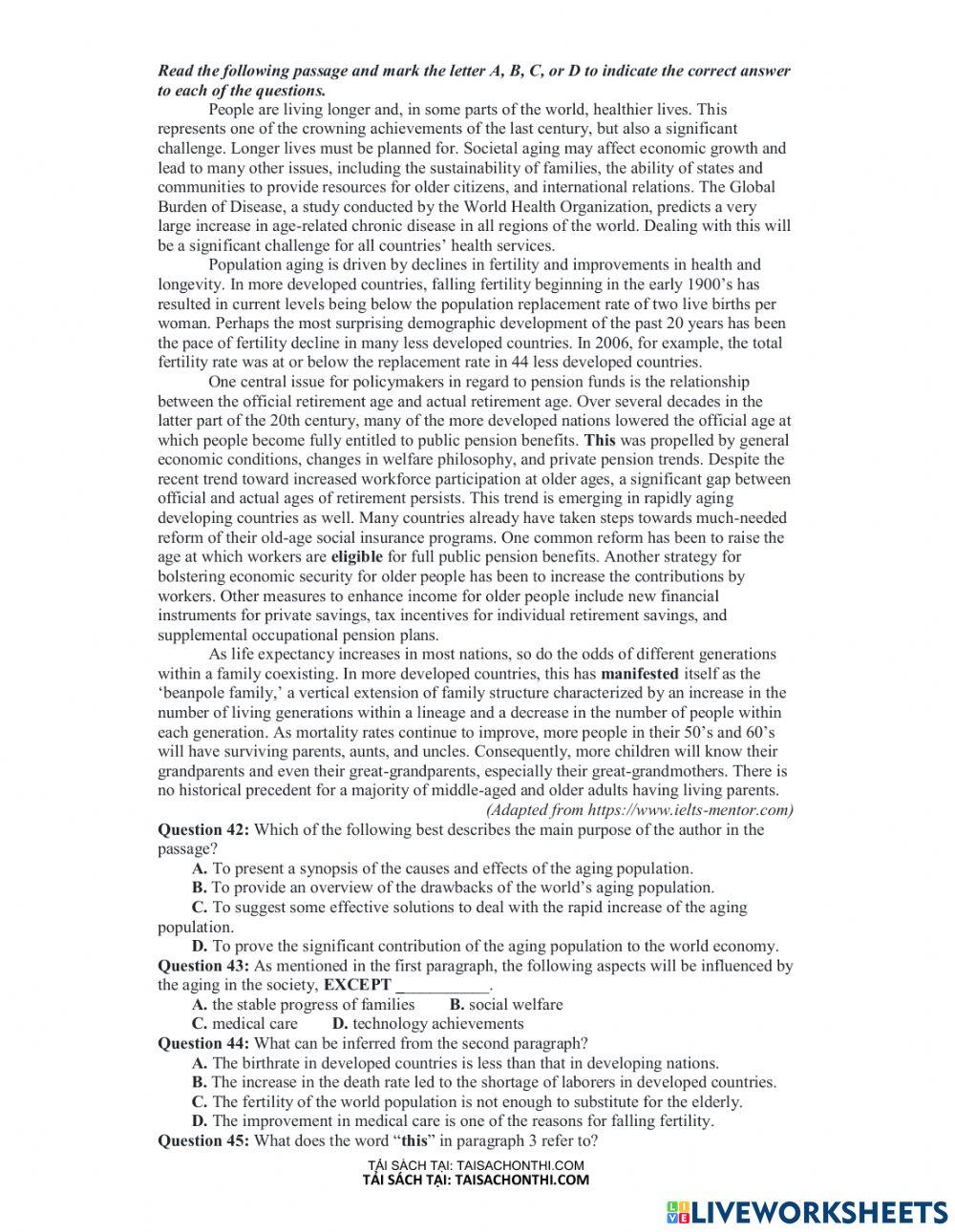 CL online exercise for | Live Worksheets