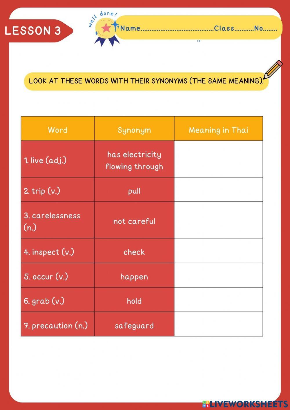 Lesson3.2 | Free Interactive Worksheets | 6970511