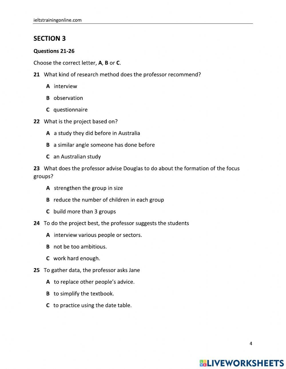 Test-A22 worksheet | Live Worksheets