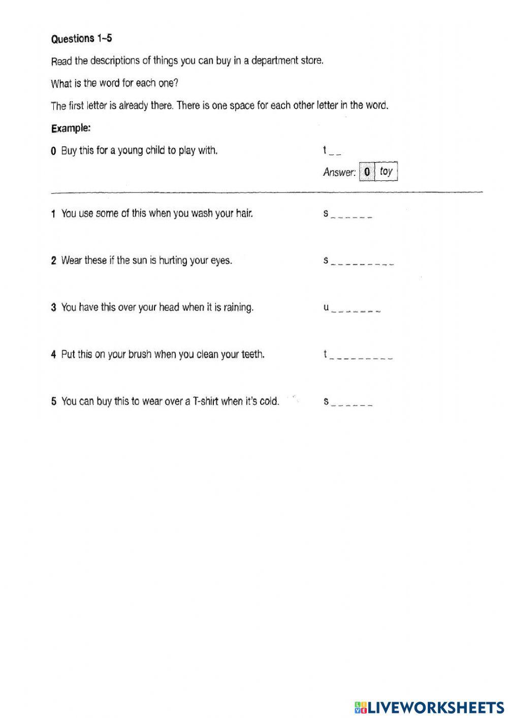 Ket test | Free Interactive Worksheets | 7014276