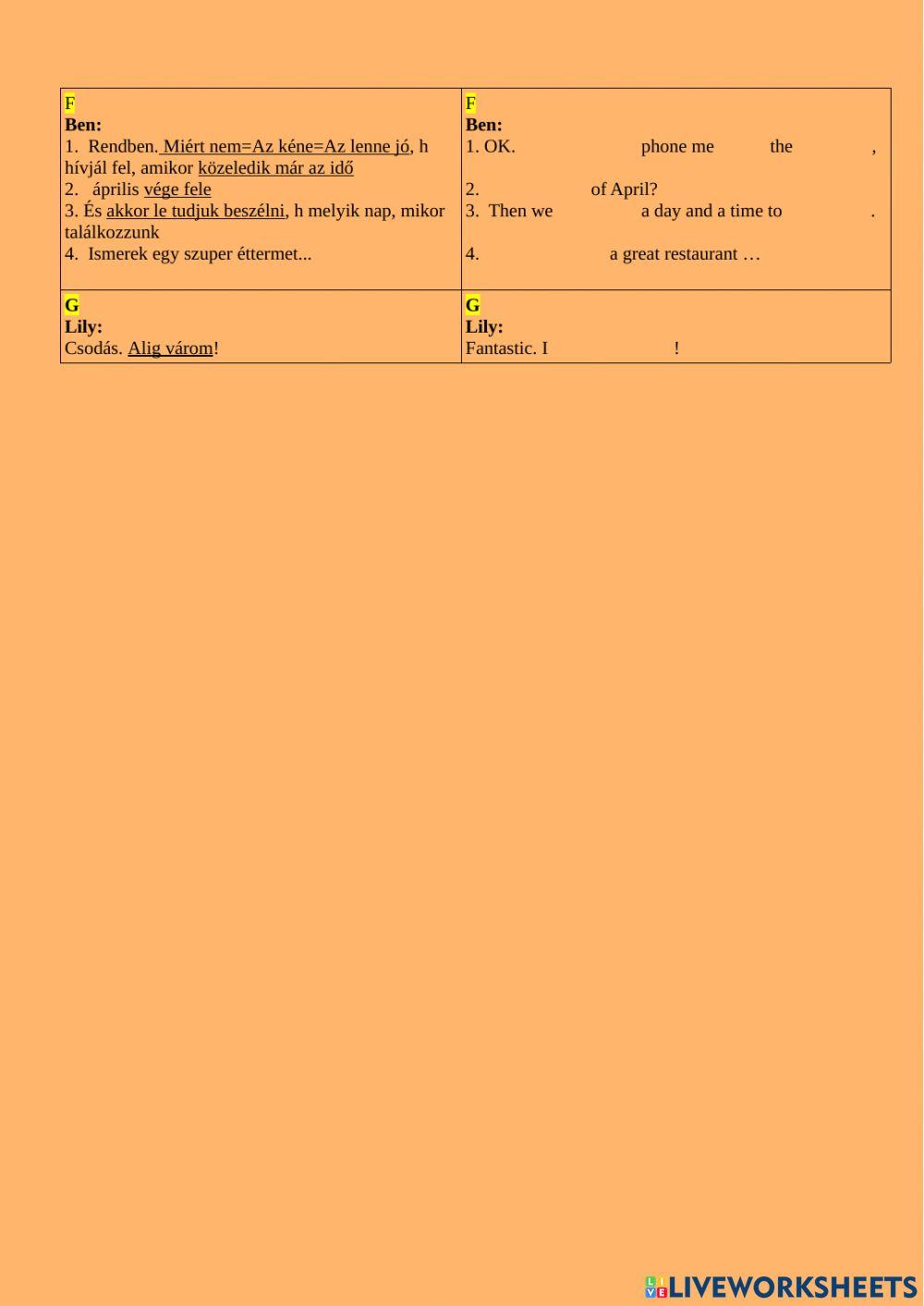 Facebook Messages worksheet | Live Worksheets