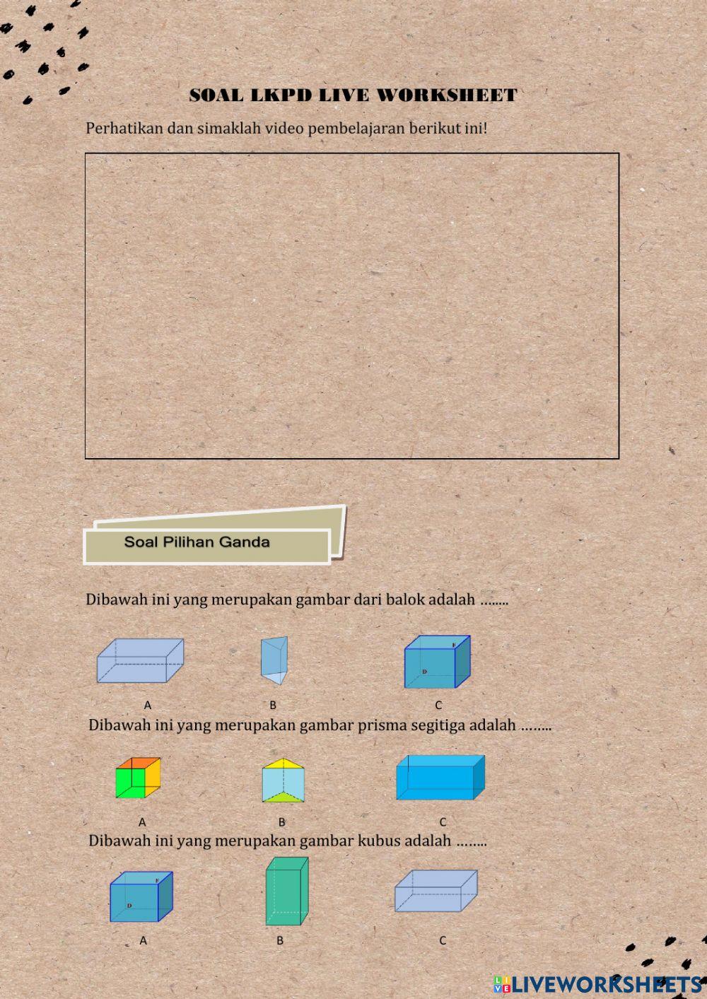 Belajar matematika online activity for 7 | Live Worksheets