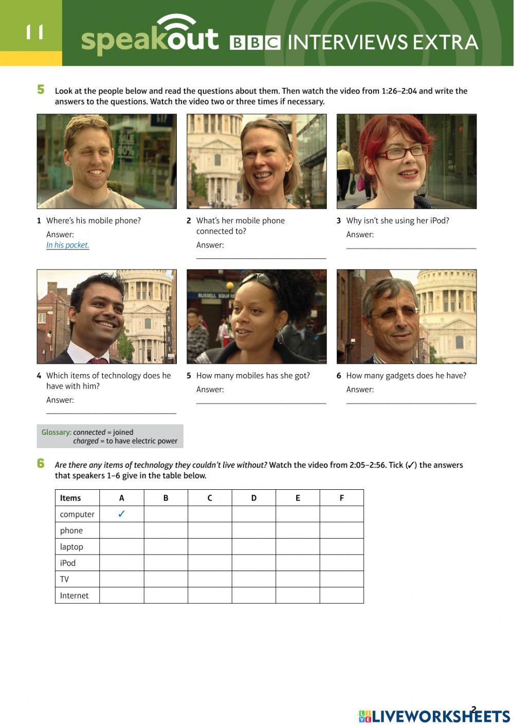 Technology online exercise for Pre-intermediate | Live Worksheets