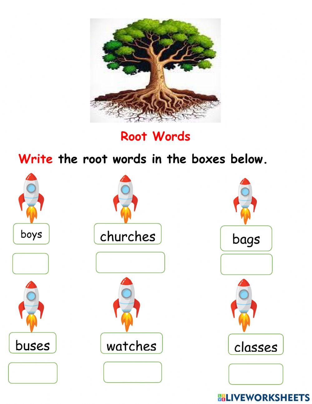 7021321 Root Words Precious Dumas LiveWorksheets 7021321-root-words-precious-dumas-liveworksheets