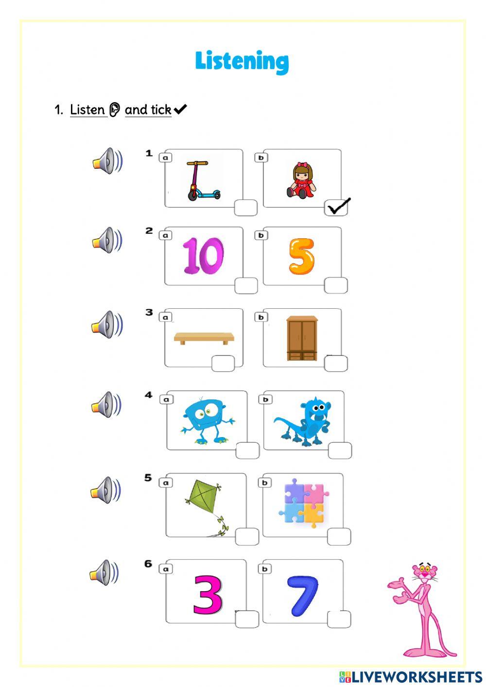 Listening activity-Mid-Term Exam worksheet | Live Worksheets