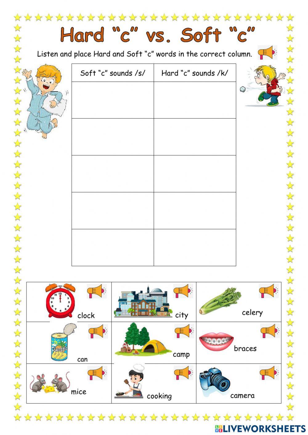 7021639 | Hard c Soft c | G3Red22 | LiveWorksheets 7021639 | Hard c Soft c | G3Red22 | LiveWorksheets
