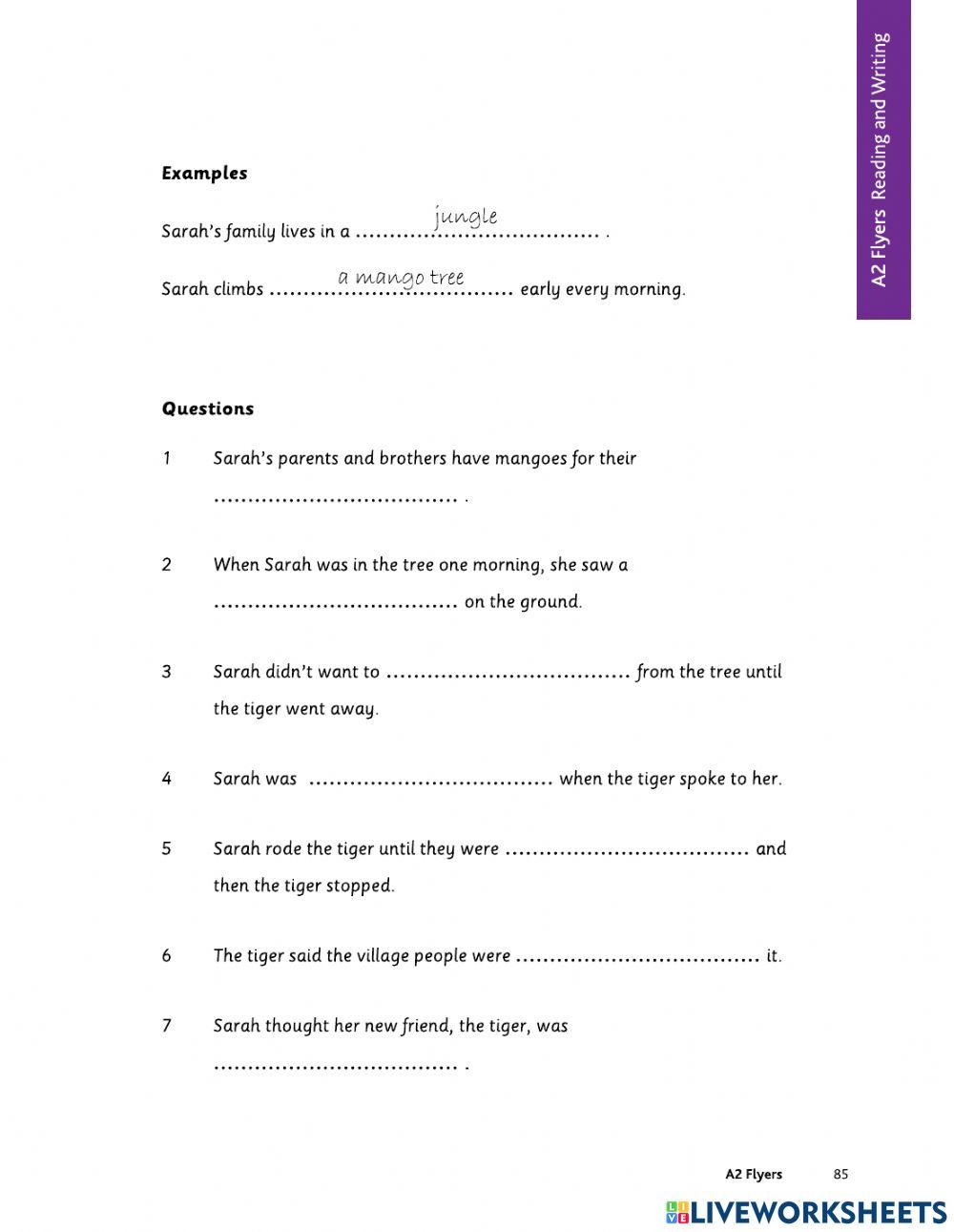 R-W part 5-7 online exercise for | Live Worksheets