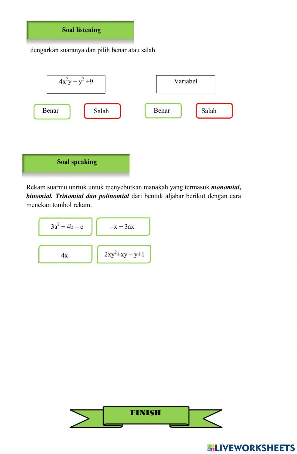 Belajar Matematika activity for 7 | Live Worksheets