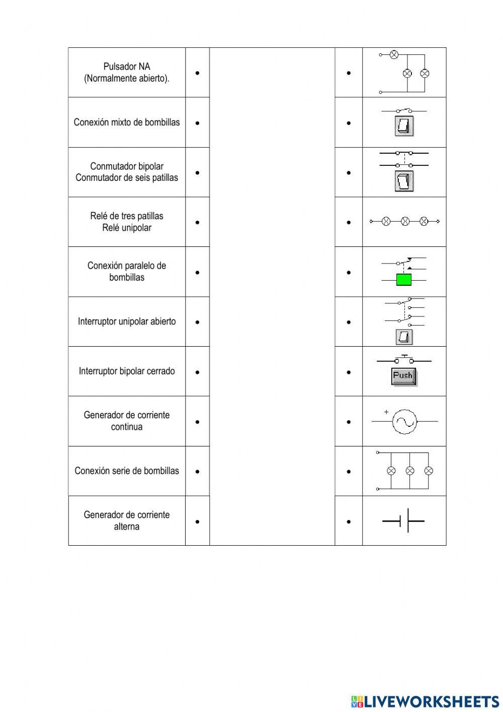 Electricidad 4 A online exercise for | Live Worksheets Electricidad 4 A online exercise for | Live Worksheets