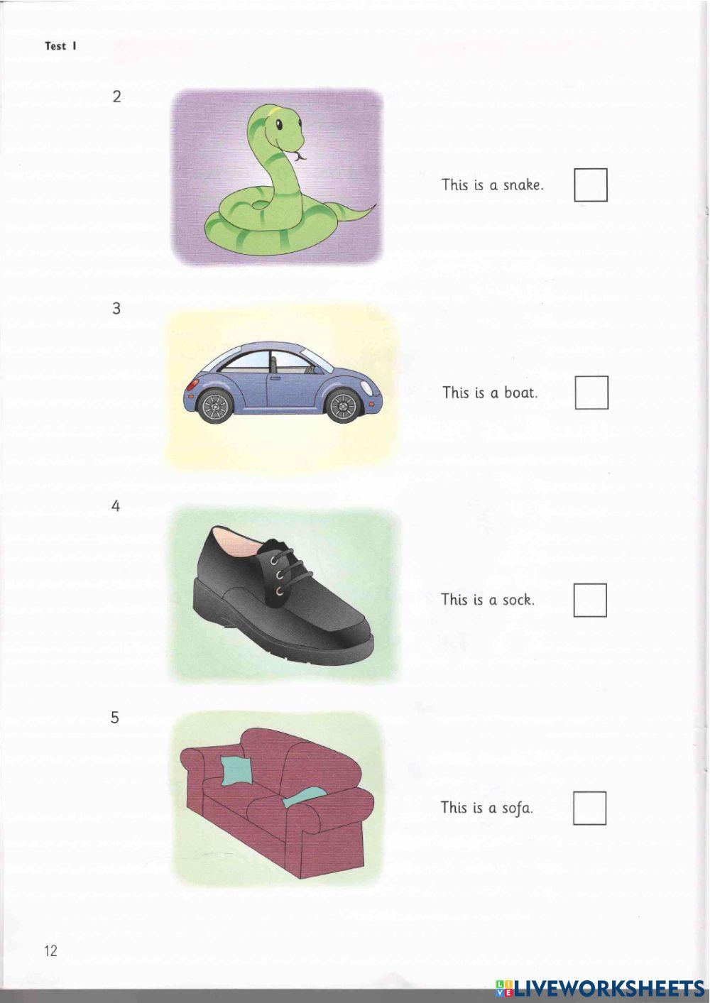 Starter 1 test 1 reading 7022451 | TeacherTP112 | Live