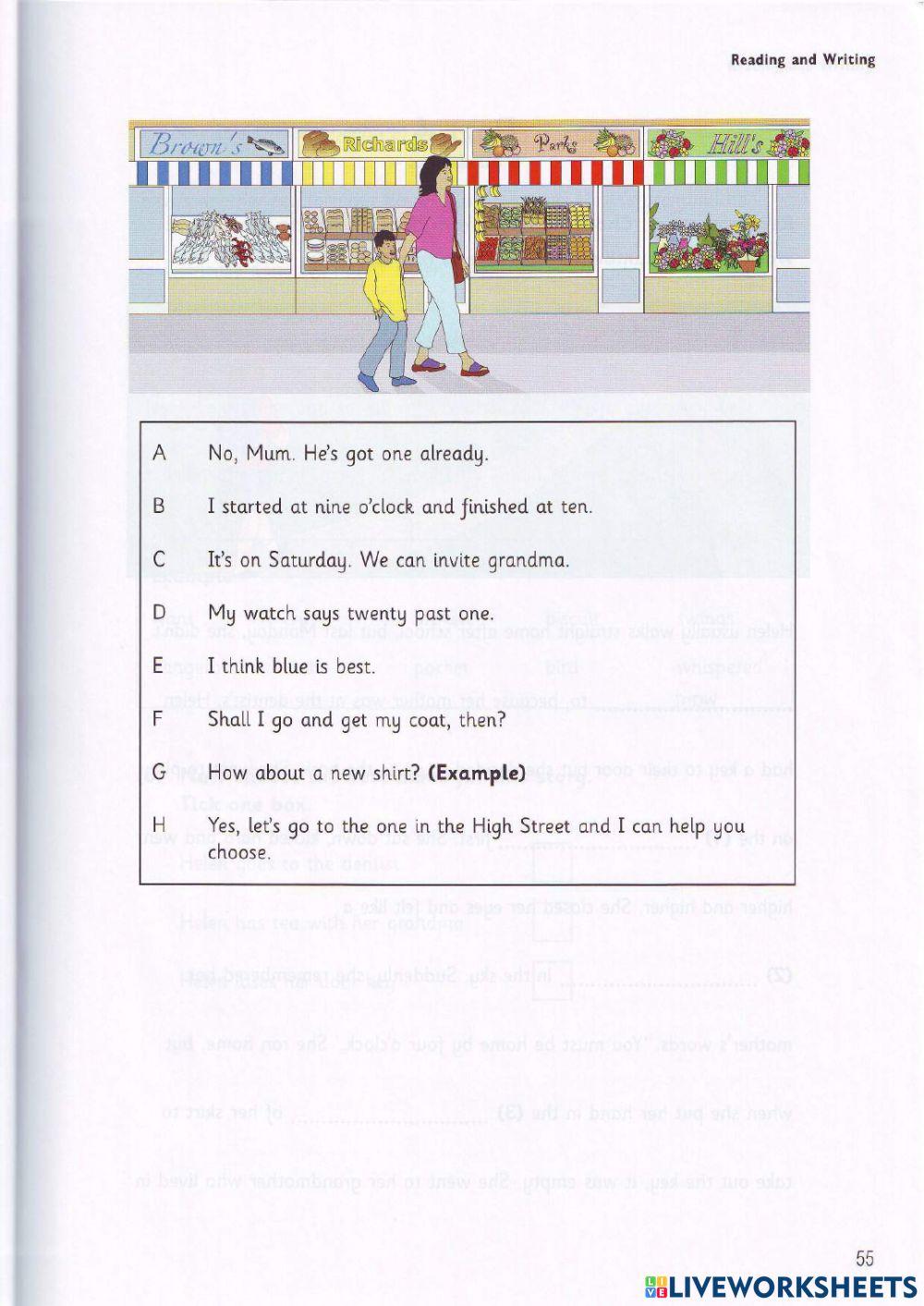 Reading test | Free Interactive Worksheets | 7022494