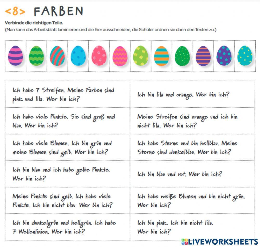 Farben | Live Worksheets