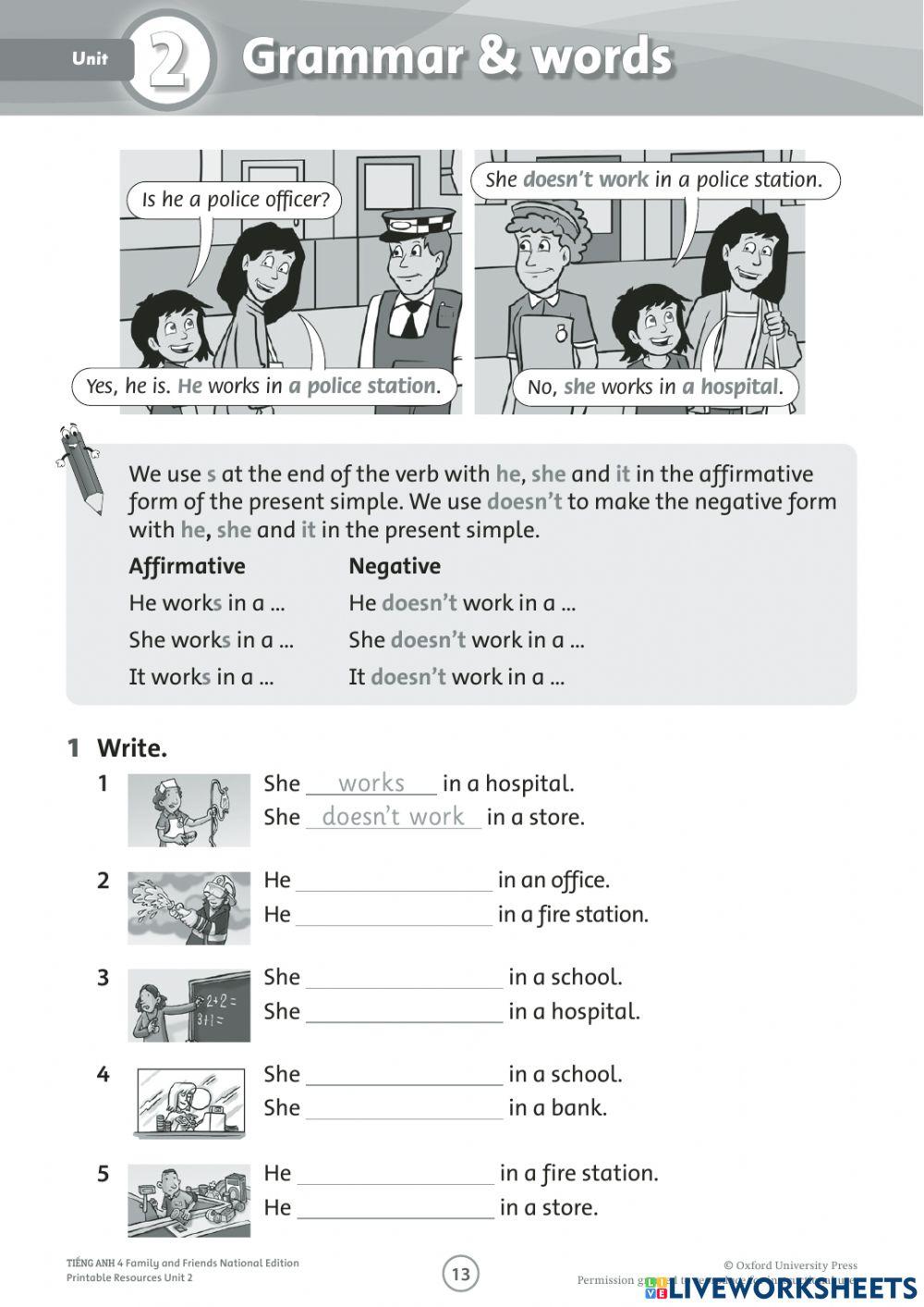 Ffg4n-U2-Gram-words-Test worksheet | Live Worksheets