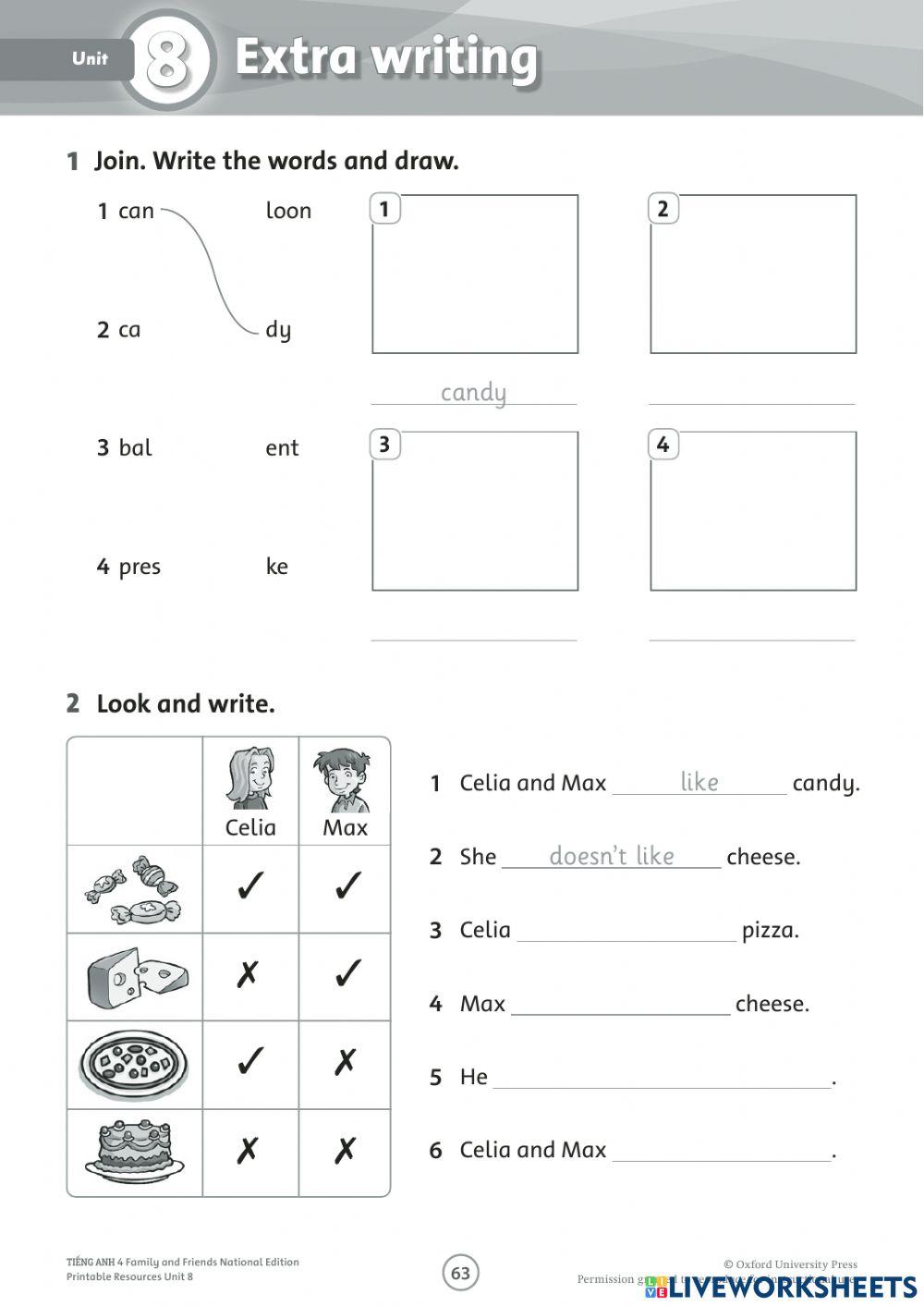 Ffg4n-U8-Gram-words-Test worksheet | Live Worksheets