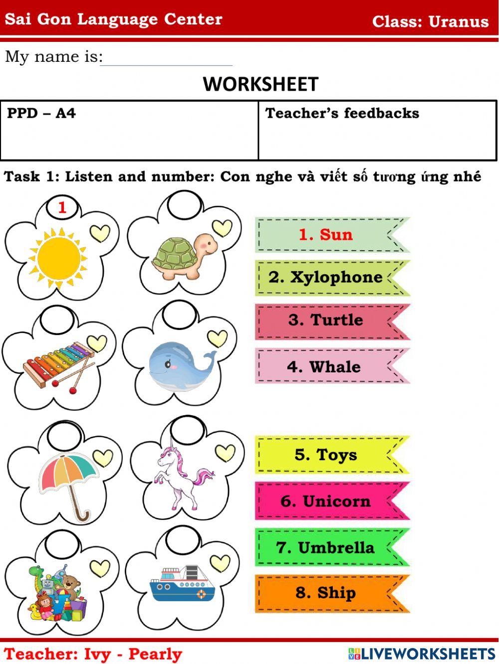 Ppd - a4 online worksheet for Uranus | Live Worksheets