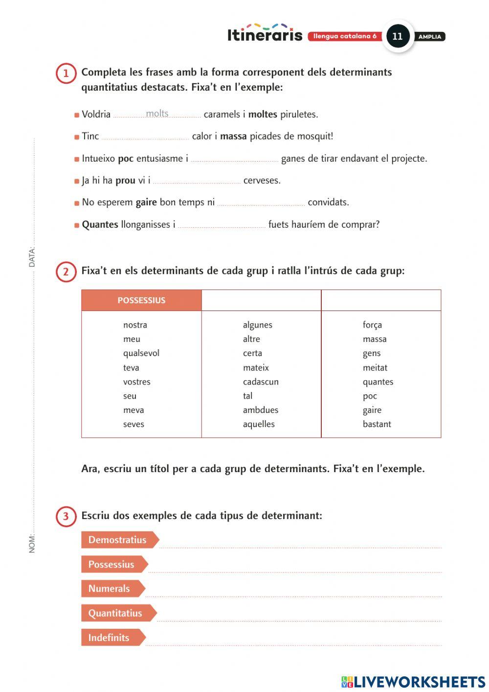 Determinants am… | Free Interactive Worksheets | 7059634