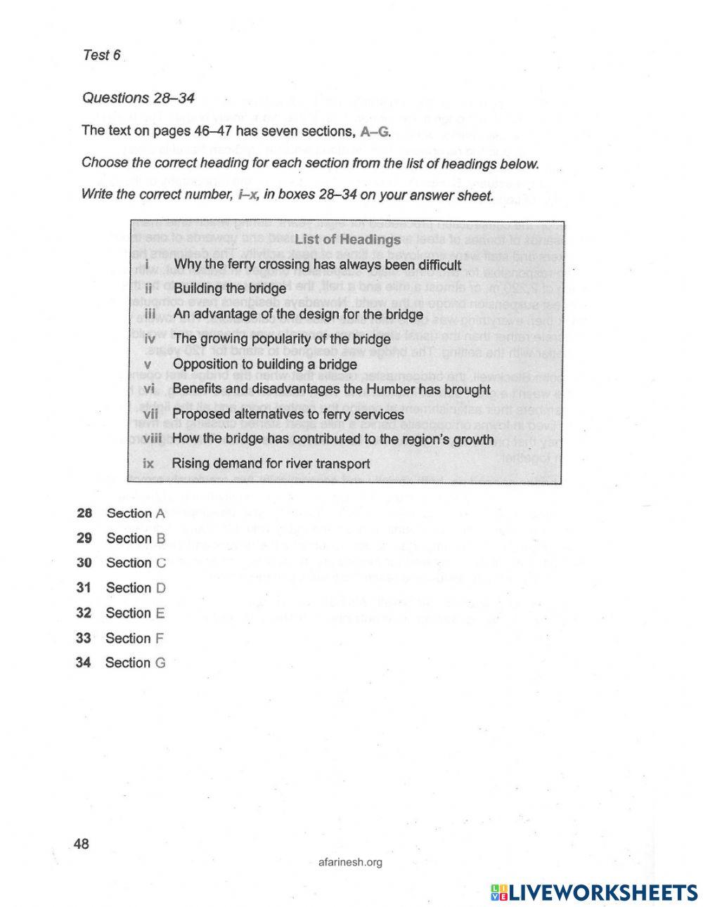 IELTS reading test section 3 worksheet | Live Worksheets