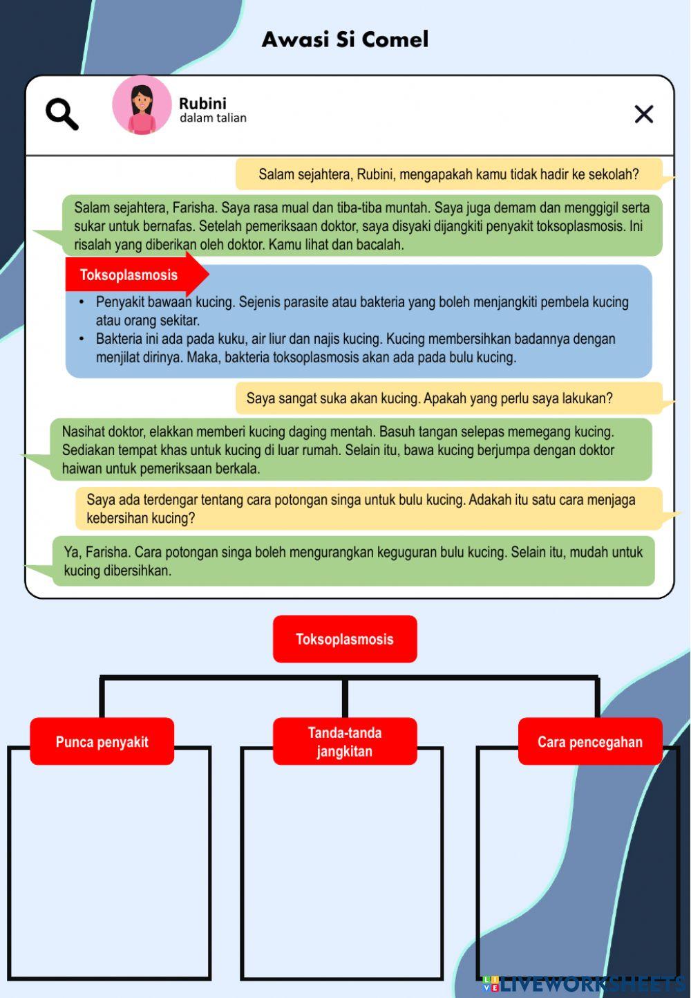 7023945 | Awasi Si Comel | LEE HOI YEH | LiveWorksheets