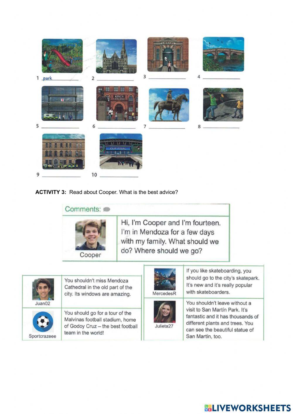 Here and there | Free Interactive Worksheets | 7024371