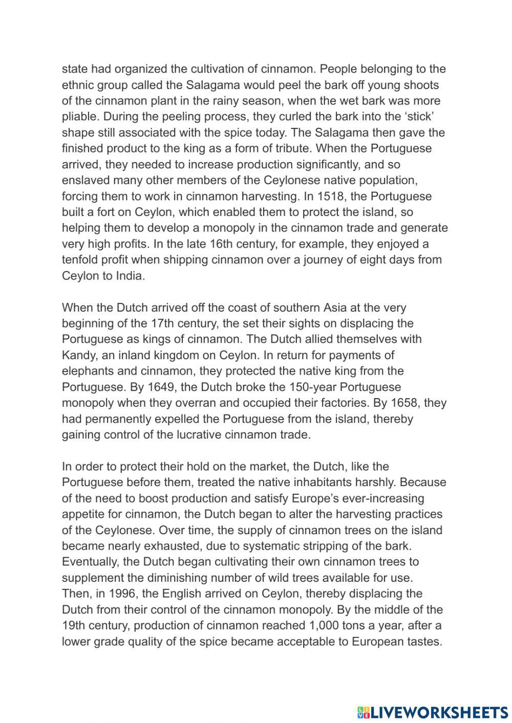 Reading completion task worksheet | Live Worksheets