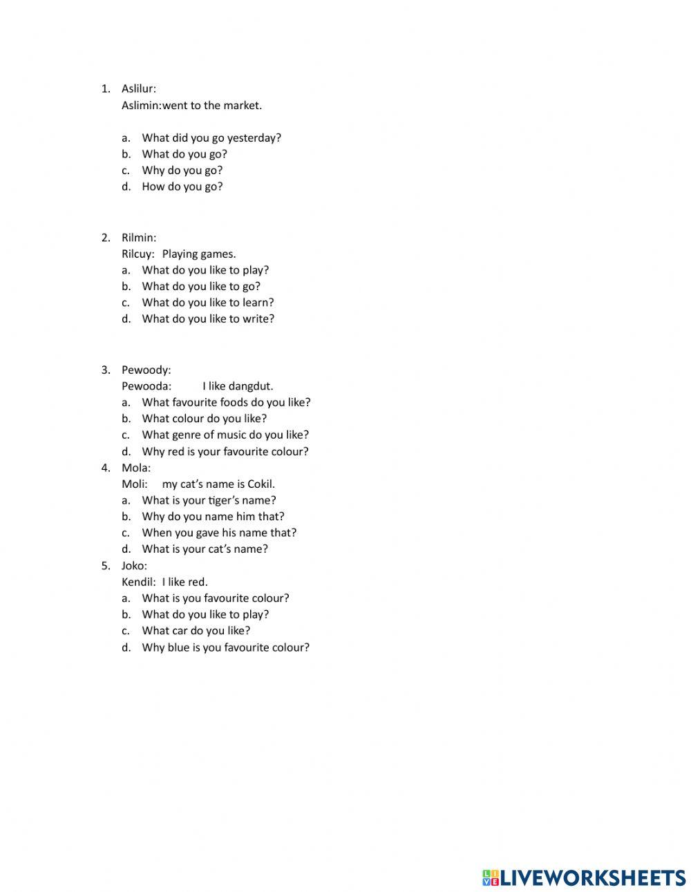 Soal susah sekali bestie worksheet | Live Worksheets