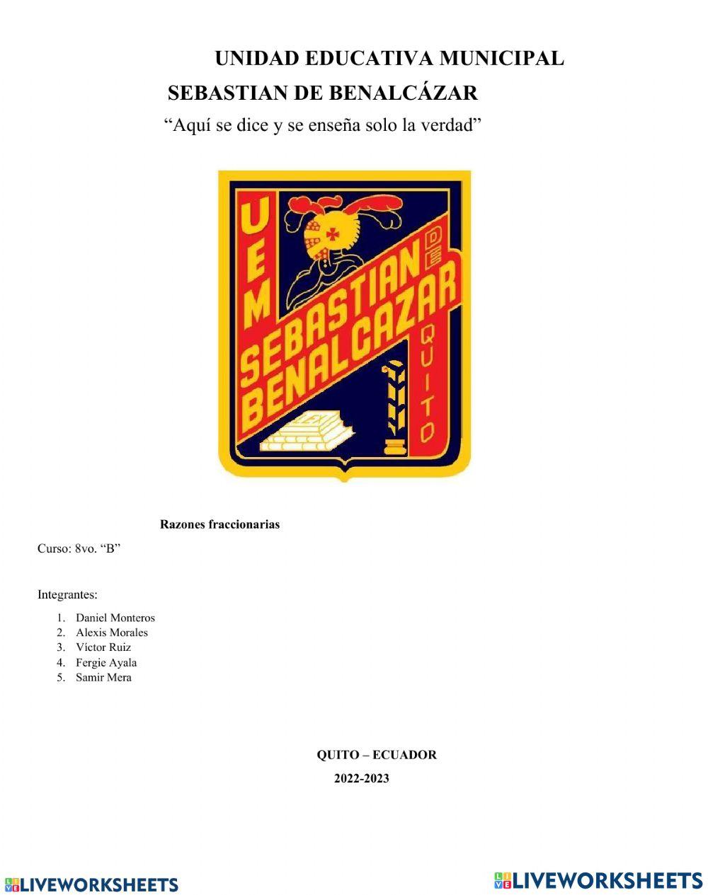 Razones Trigonométricas Online Activity For 8vo Live Worksheets