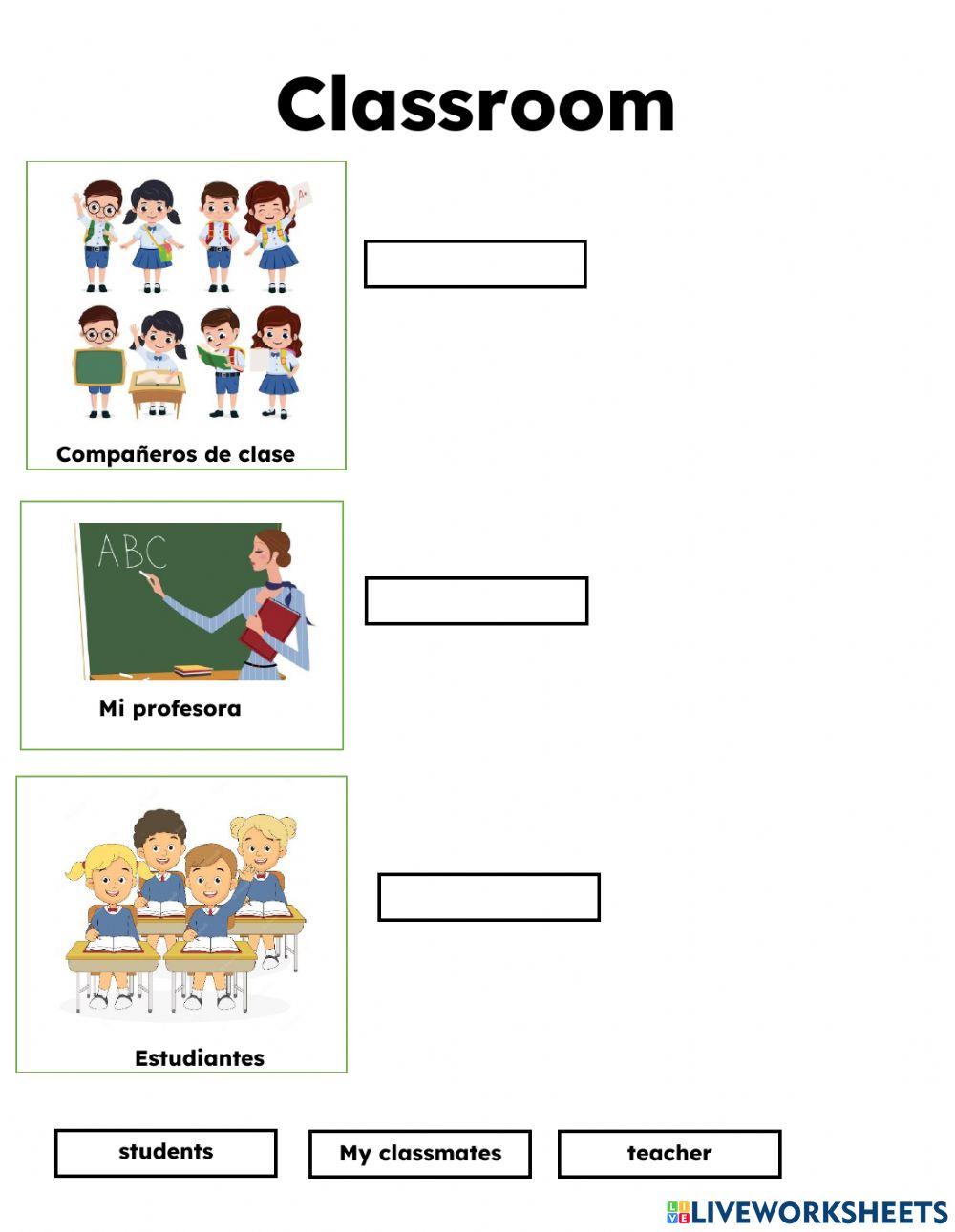 Clasroom 7025410 | dianamilu | Live Worksheets