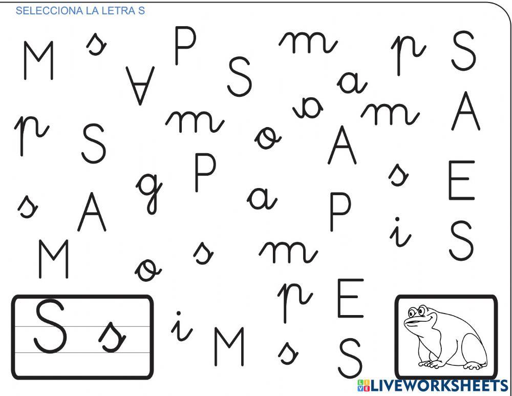 Identifica la letra worksheet | Live Worksheets
