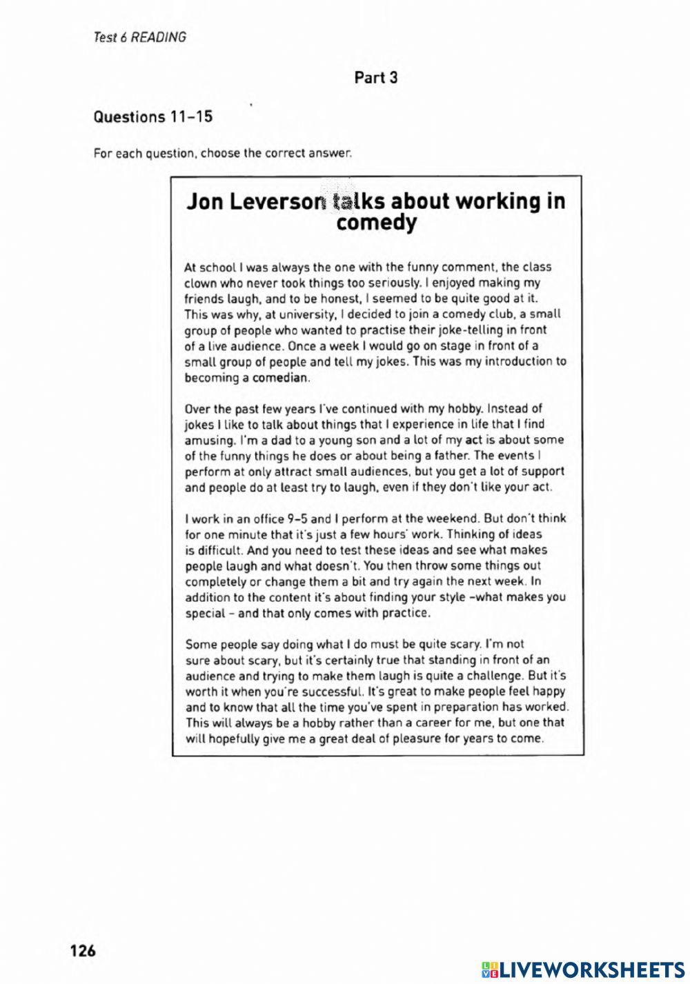 B1 Prelim8 Collins Full Test6 7062368 | b1practice6